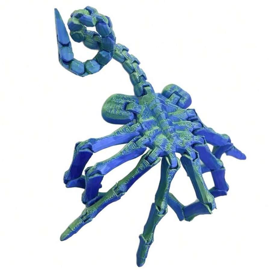Flexible Jointed 3D Printed Scorpion Model - Relaxation Toy For Room ...