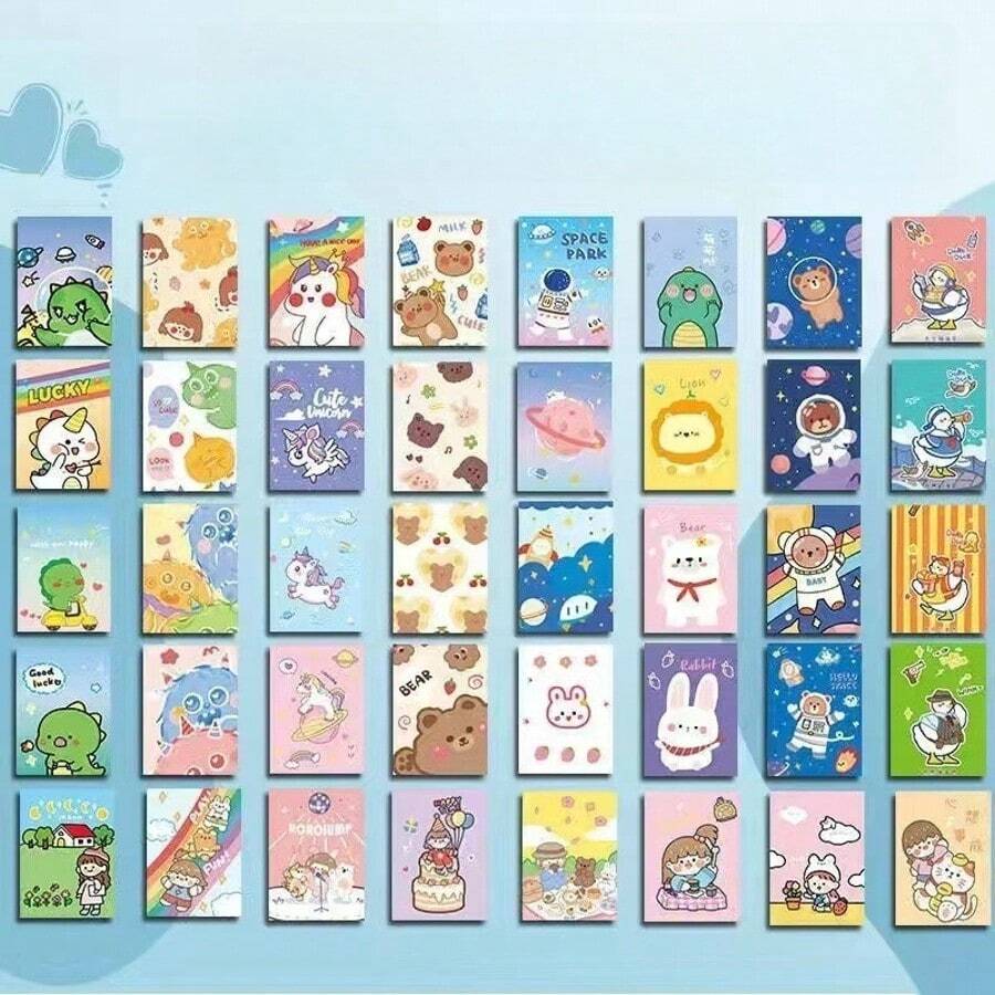 Mini Cartoon 64k Notebook, 32 Pages, A Cute Children's Stationery ...