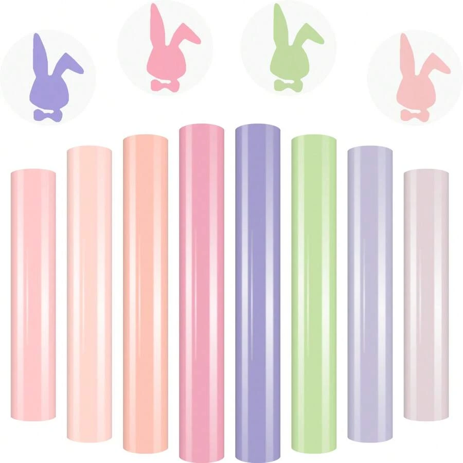 8pcs Bohemian Color HTV Vinyl Pack - 12in X 10in Heat Transfer Vinyl ...