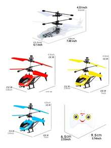 1 Induction Helicopter Toy, Drop Resistant, Rechargeable, Suspended ...