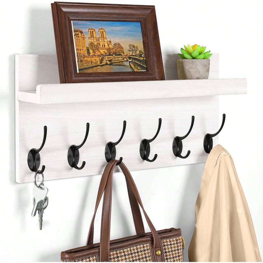 Hooked Shelves, Wall Hangers With Hooks, Wall Hooks And Shelves With ...