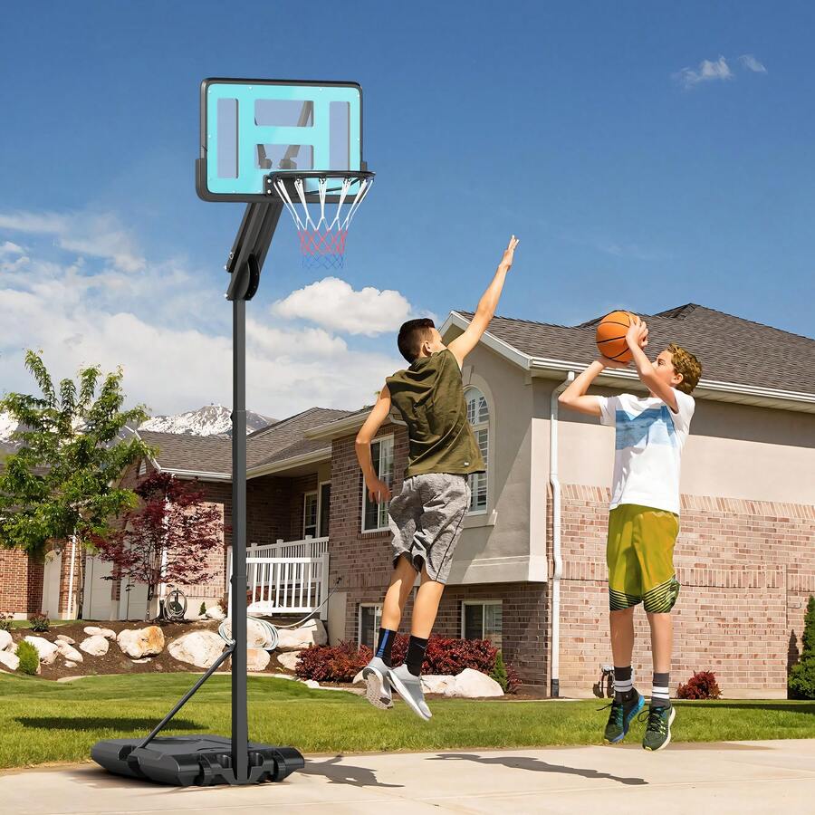 SPORTNOW Fully Adjustable Basketball Hoop Outdoor, 146-236cm Basketball ...