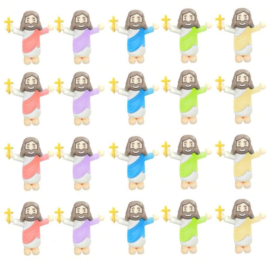 20pcs Bememo Mini Jesus Figures With "Jesus Loves You" Inscription ...