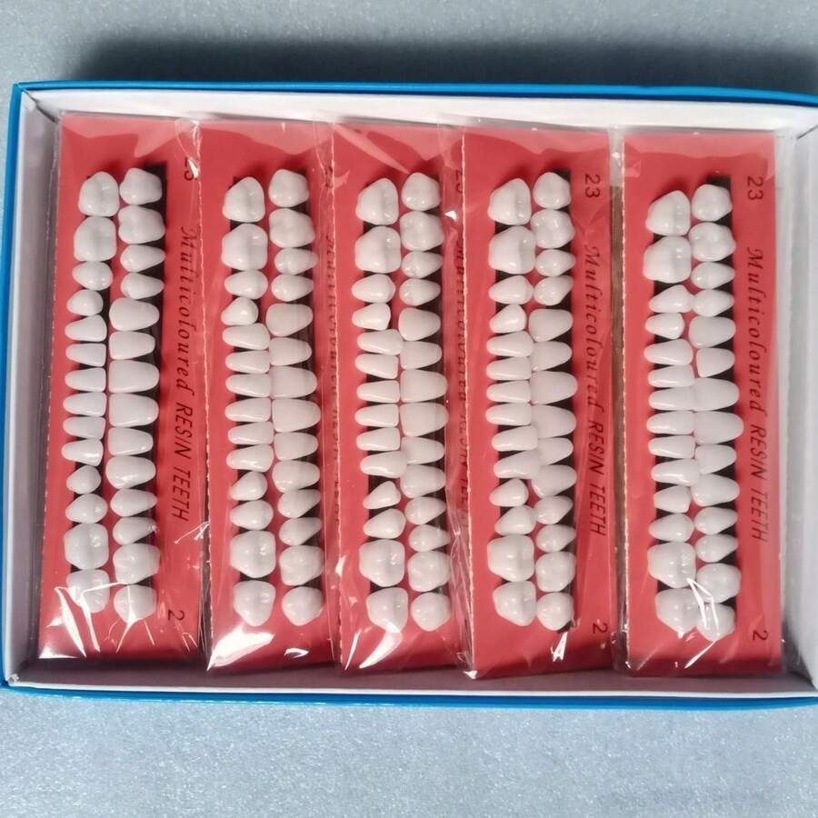 28pcs/Set Resin Teeth Dental Materials Colors Shade Guide Teeth Oral ...