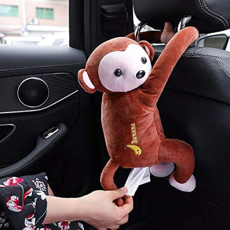 Creative Monkey Tissue Box Cartoon Tissue Cover Paper Holder Napkin Box ...