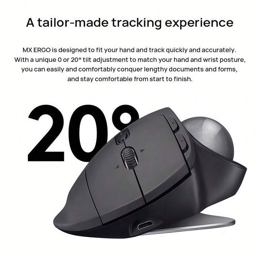 Logitech Ratón trackball vertical serie MX ERGO Master - Diseño ...