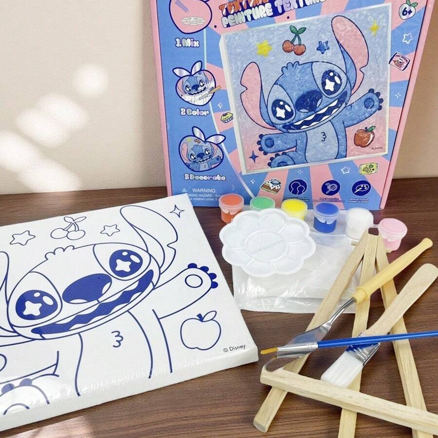 Miniso Disney Lilo & Stitch Food Party Series Texture Painting Set ...
