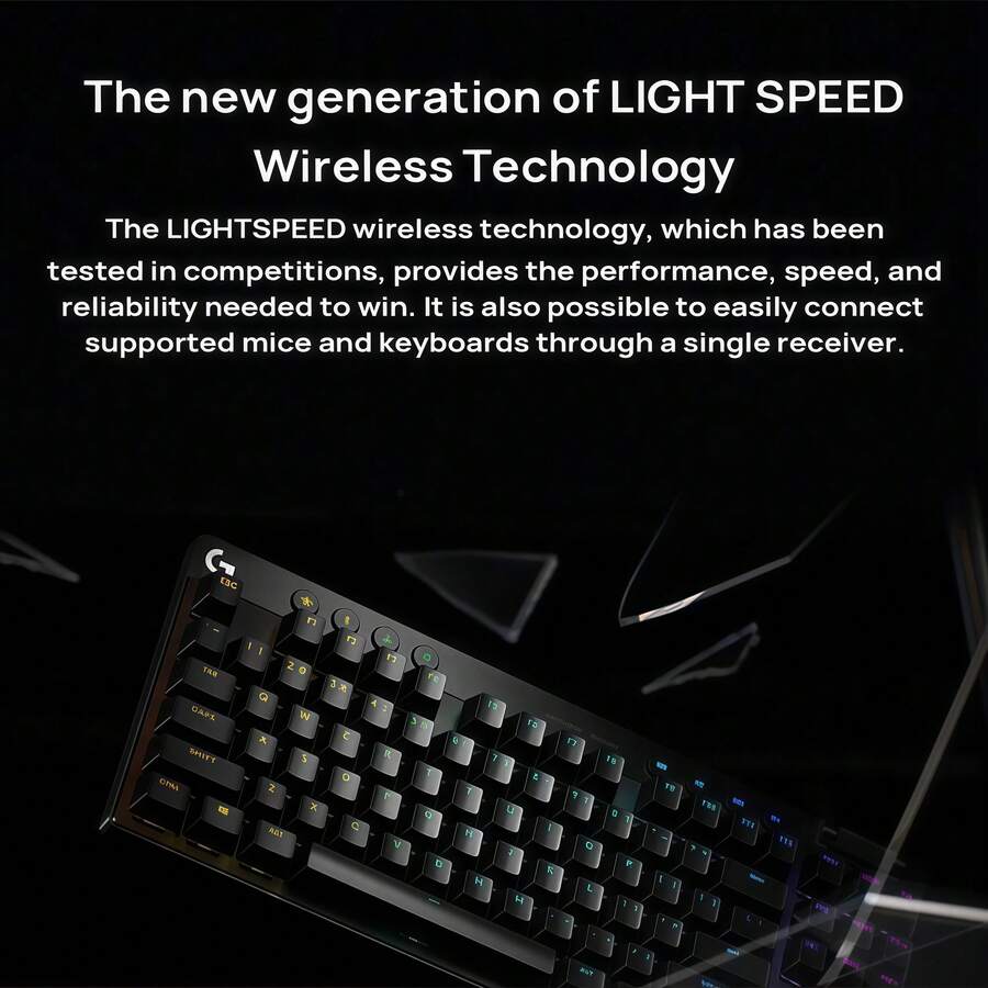 Logitech PRO X TKL LIGHTSPEED Wireless Mechanical Keyboard|RGB Lighting ...