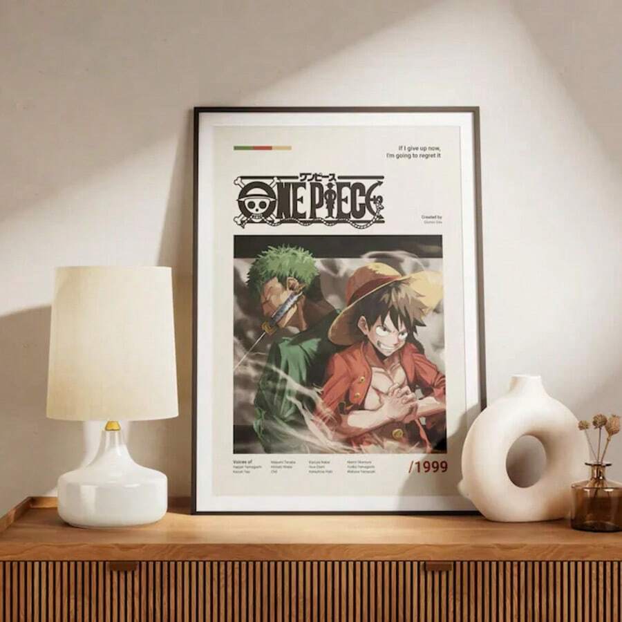 ONE PIECE 1 PC One Piece Wall Art Print | Anime Comic Poster Design ...