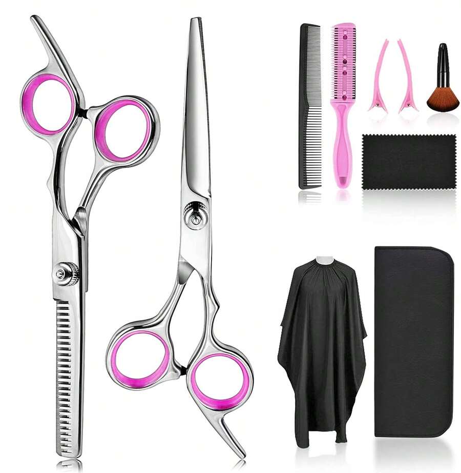 Hair Cutting Scissors Thinning Shears- Fcysy Professional Barber Sharp ...