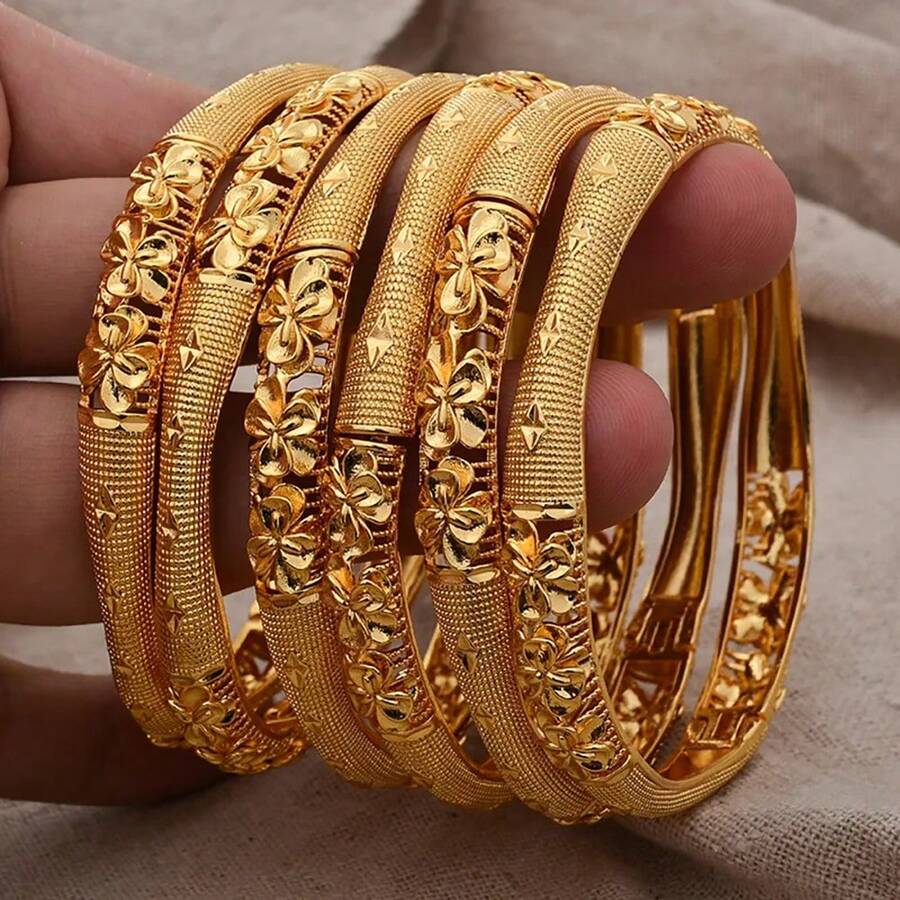 1pc Middle Eastern Style Fashion Open Bangle Bracelet, Glamorous Luxury ...