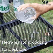 Portable Steel Mesh Folding Table For Camping BBQ | Outdoor Garden ...