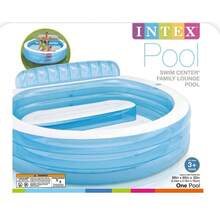 Intex Swim Center Inflatable Family Lounge Pool With Built In Bench New ...