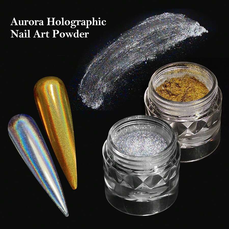 אבקת מראה קסומה בלעדית של Shannai Nail Cross Border, אבקת מראה קסומה ...