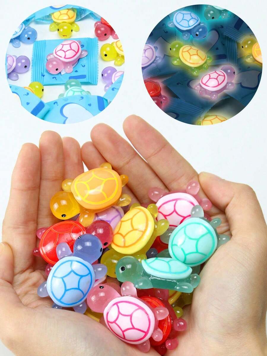 1/5/10/20 Luminous 3d Turtle Model - Colorful, Translucent Plastic ...