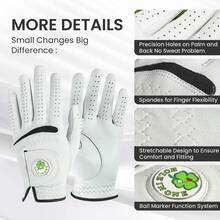 FINGER TEN FINGER TEN Golf Gloves Men Left Hand 1 Pack Soft Breathable ...