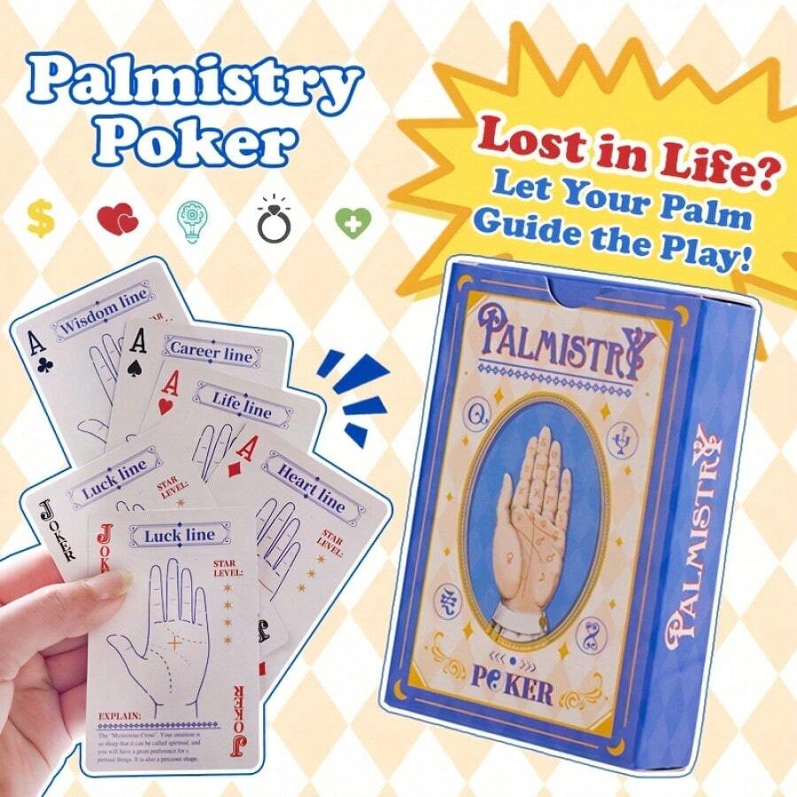 Palm Reading Card Deck - Prediction Study Learning Card Set With ...