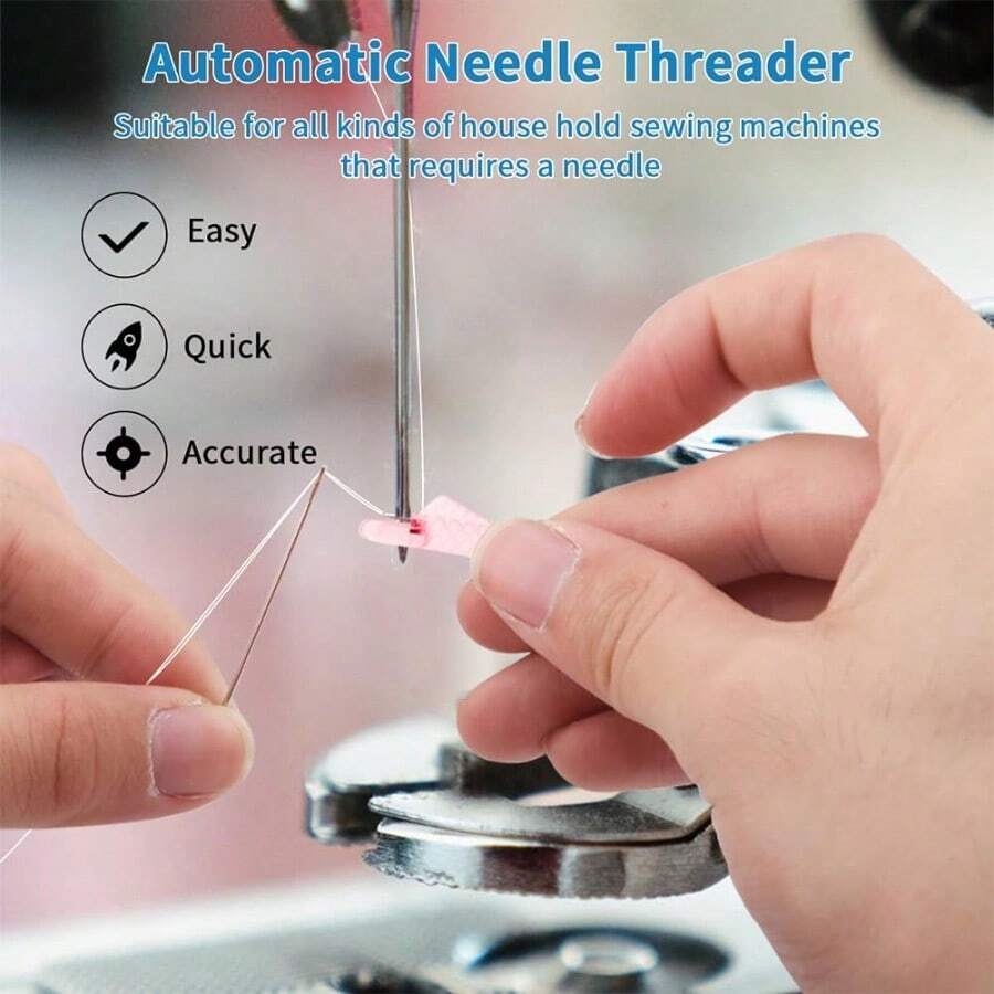 12Pcs Fish Mouth Sewing Machine Needle Threader,Automatic Sewing Needle ...