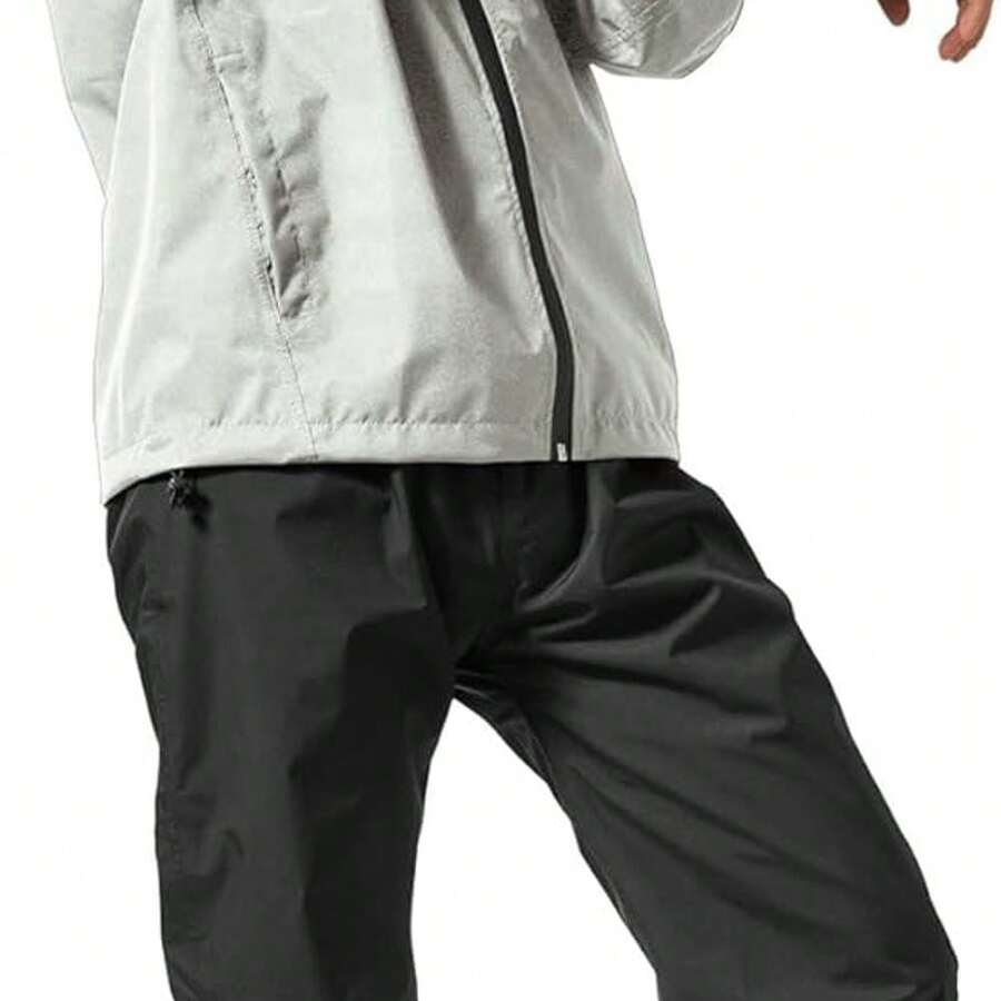 [マック] レインスーツ 耐水圧:10000mmH2O 上下セット ヘルメット対応セーフティフード 上着ポケット付き 裾調整可能 フード調節機能 シームテープ加工 ベンチレーション 裏地 ...