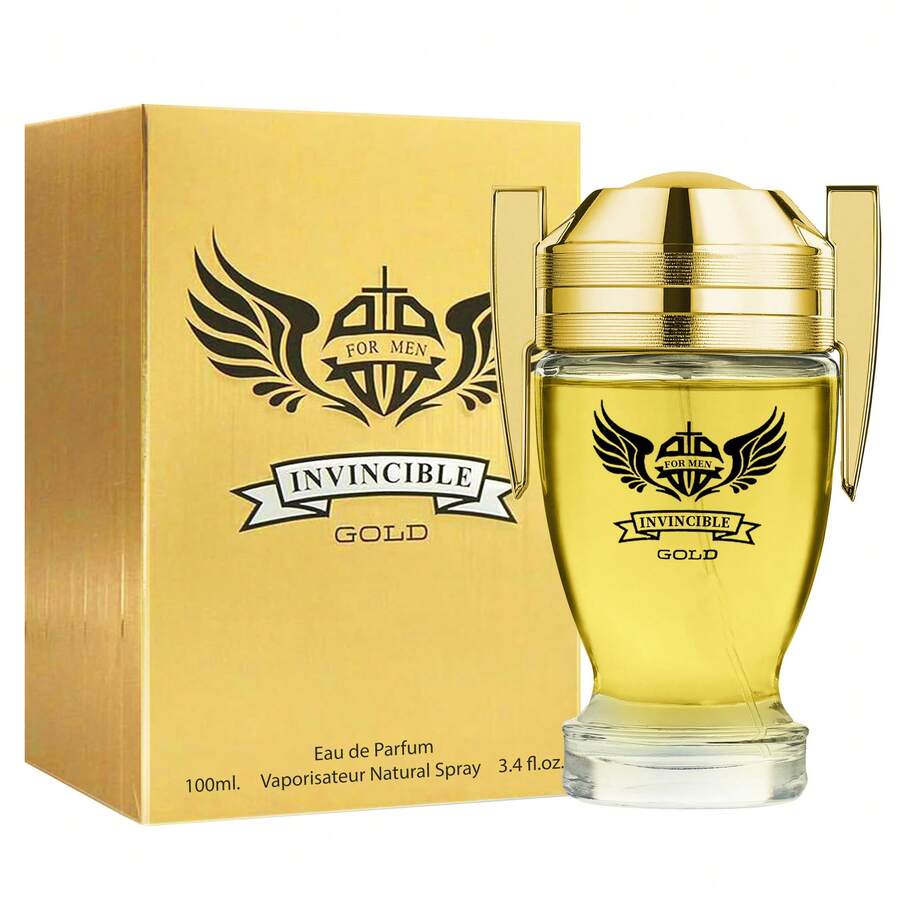 Invincible Gold Men's Cologne–Bold & Sophisticated Scent Eau De ...