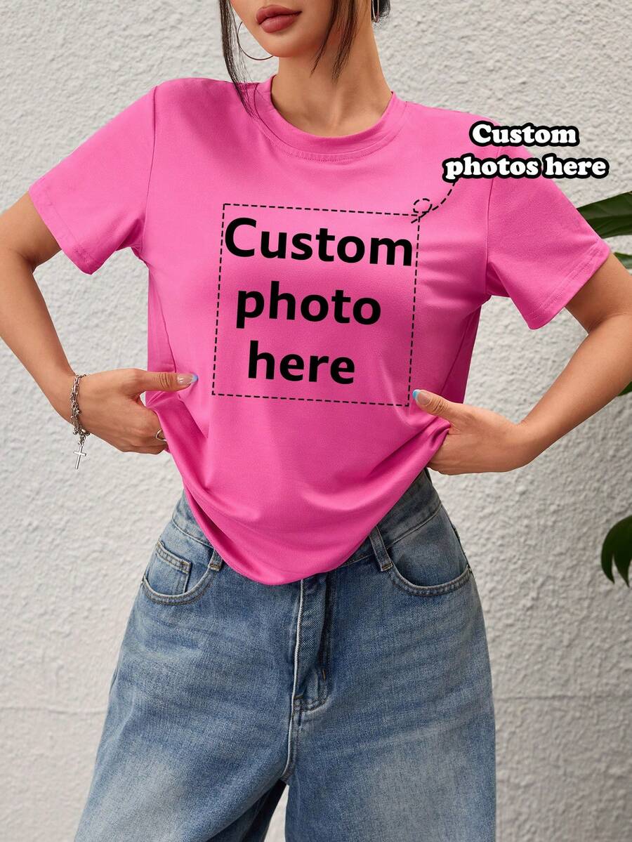 Customized Sports Personalized Gift, Customized Women's Short Crew Neck ...