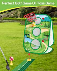 4-In-1 Sticky Golf Set With Club, Mat & Net – Multiple Game Modes ...