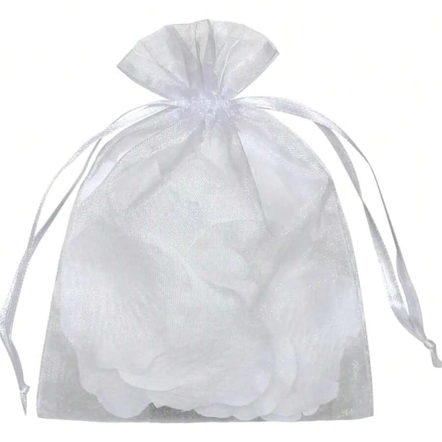 50pcs Organza Bags 6x9 Inches Drawstring Jewelry Gift Mesh Bags Fruit ...