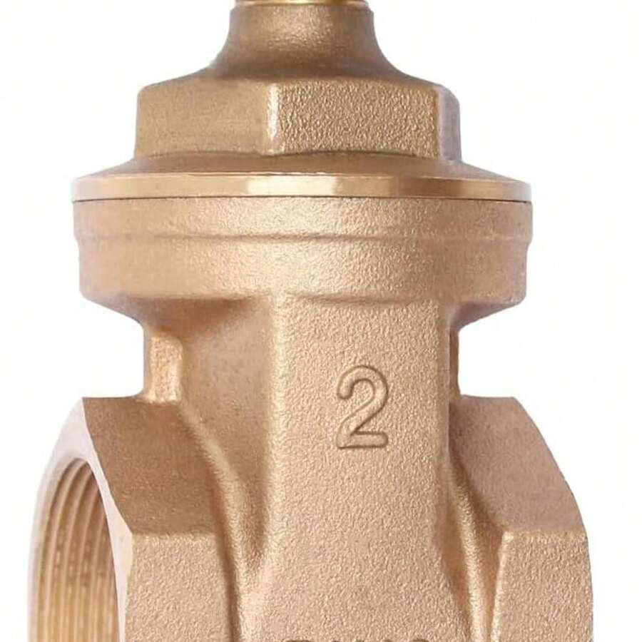 1-1/4" NPT Bronze Gate Valve, Heavy Duty Female X Female Thread Rotary ...