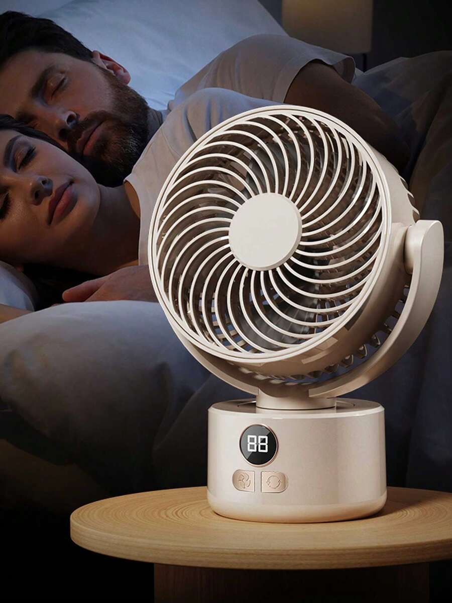 Mini Electric Fan, Powerful Airflow, Super Quiet, Desktop Small Fan ...