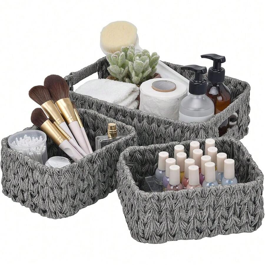 New GRANNY SAYS Wicker Storage Baskets For Shelves, Wicker Baskets For ...