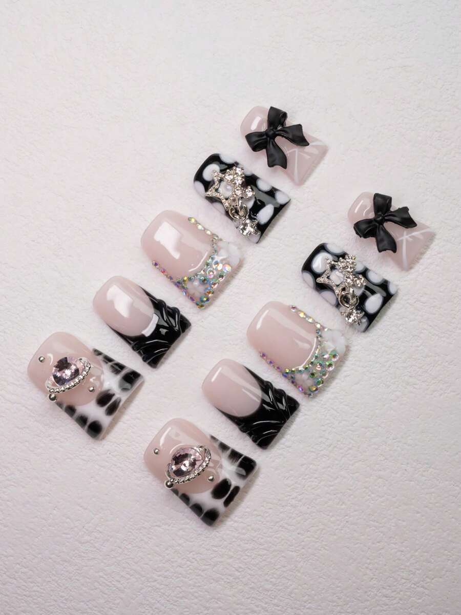 Juego de 10 piezas de uñas con forma de pico de pato hechas a mano, en ...