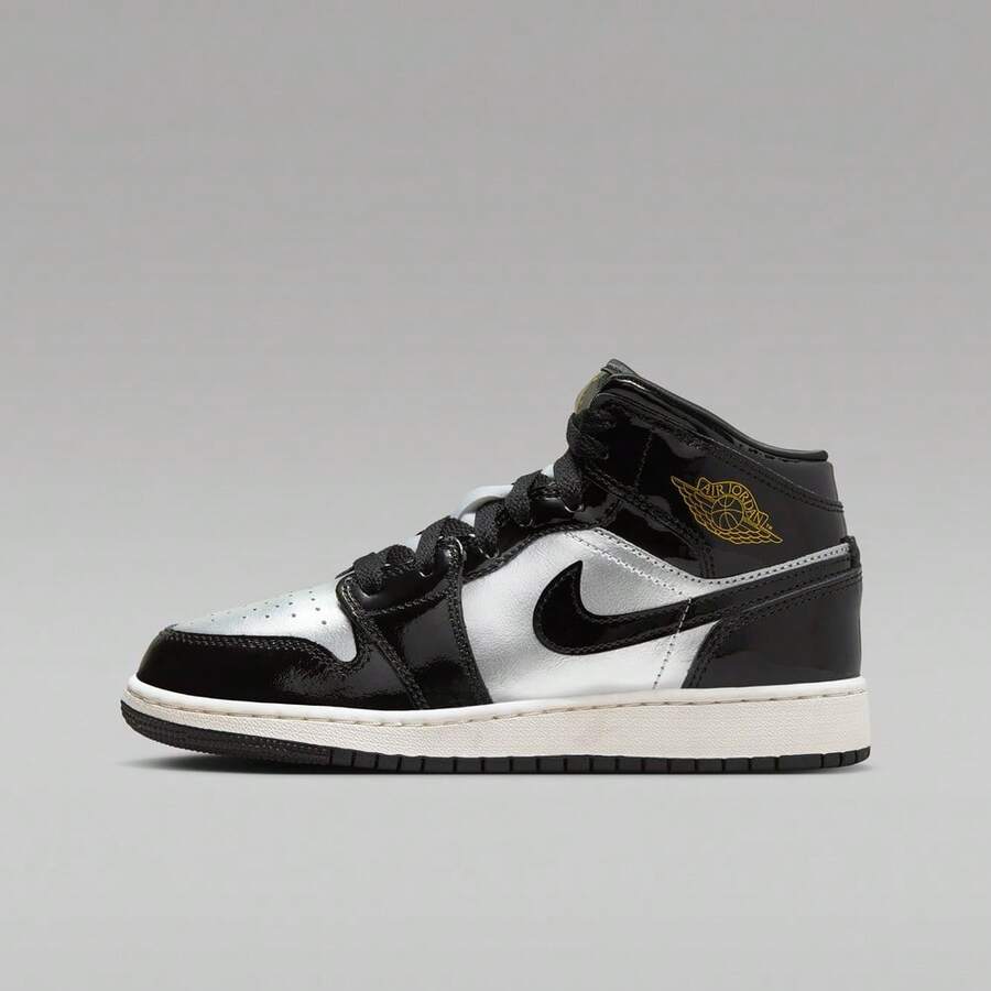 Nike Youth Air Jordan 1 Mid SE (GS) Basketball Shoes, Mid-Top FZ3938 ...