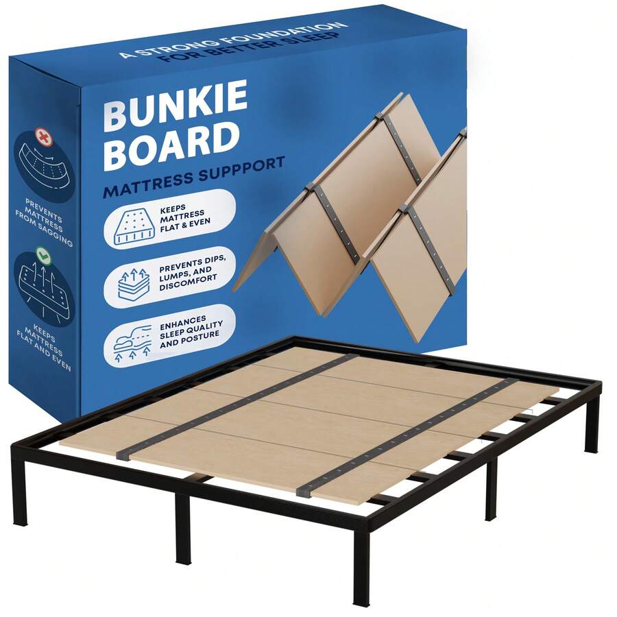 Foldable Box Spring, Bunkie Board And Bed Support Board To Minimize Bed ...