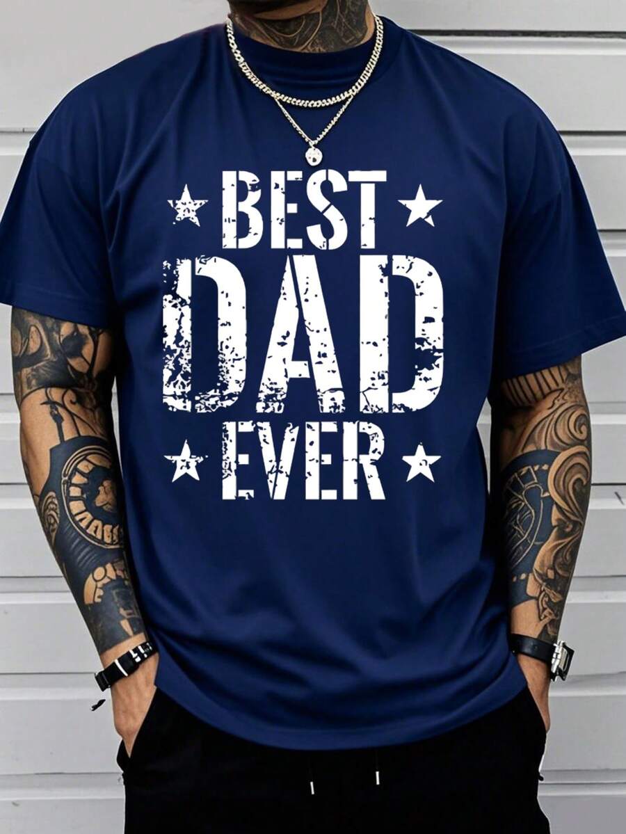PAYEAH Best Dad Ever T-Shirt Gift For Dad Father's Day Gift Tee Shirt ...