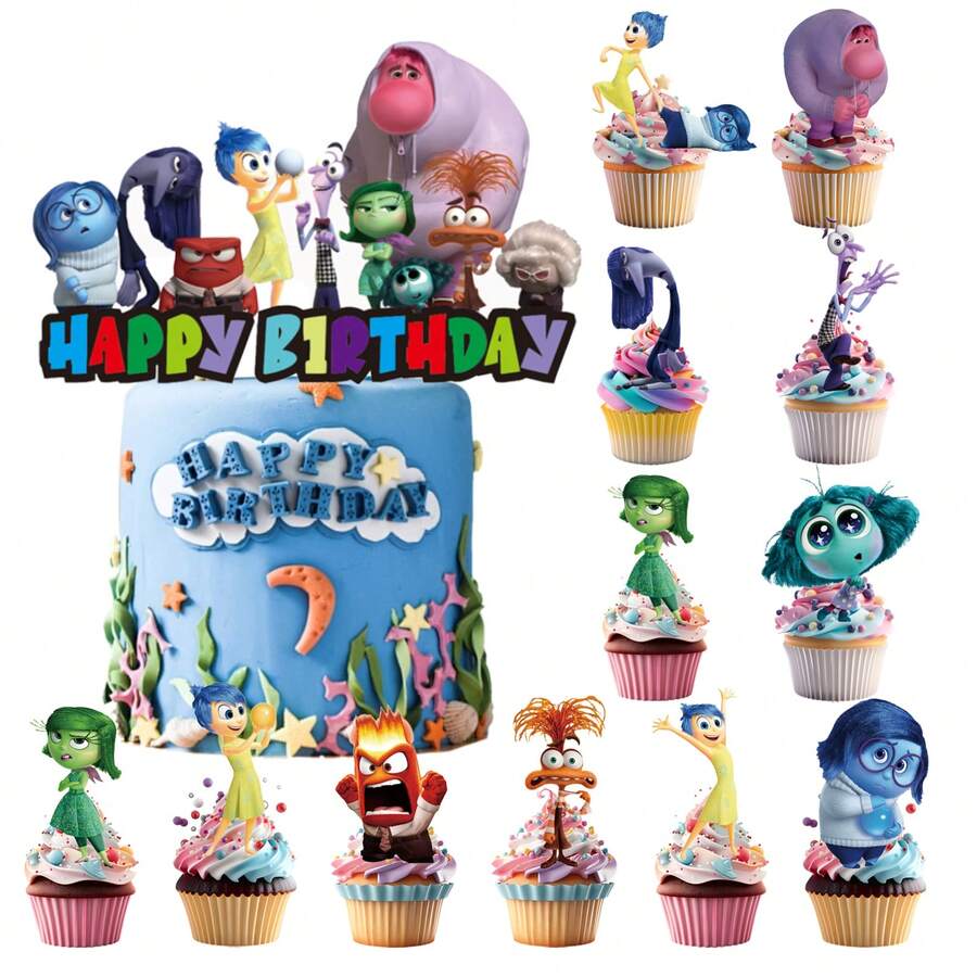Disney Disney Inside Out2 Cake Topper,Cupcake Toppers,Inside Out ...