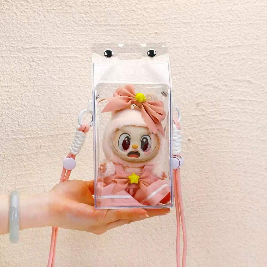 LABUBU For LABUBU Doll Milk Carton Storage Case Set, Detachable Outfit ...
