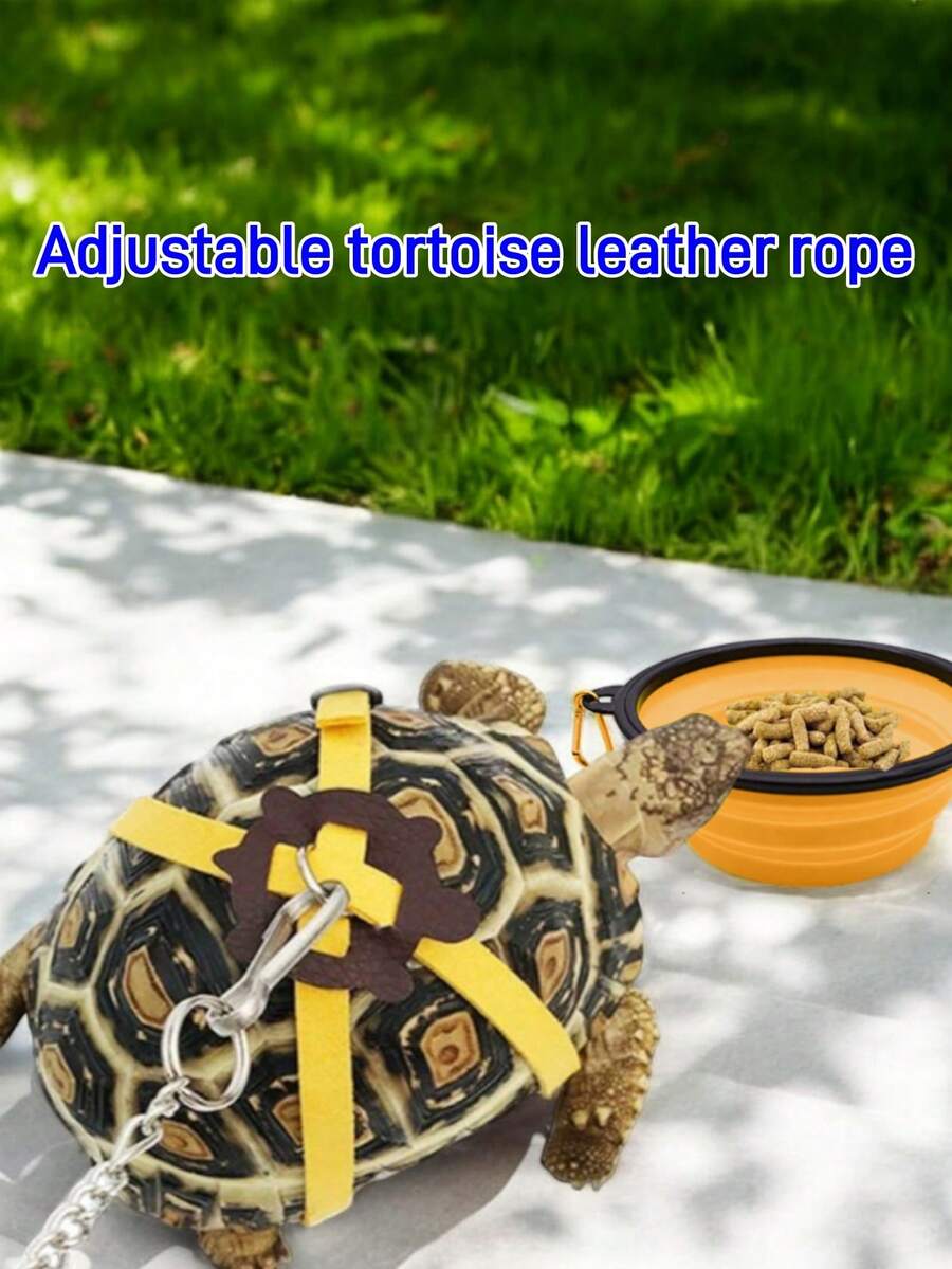 1pc Adjustable Pet Turtle Leash, Lizard Leash, Turtle Leash Paired With ...