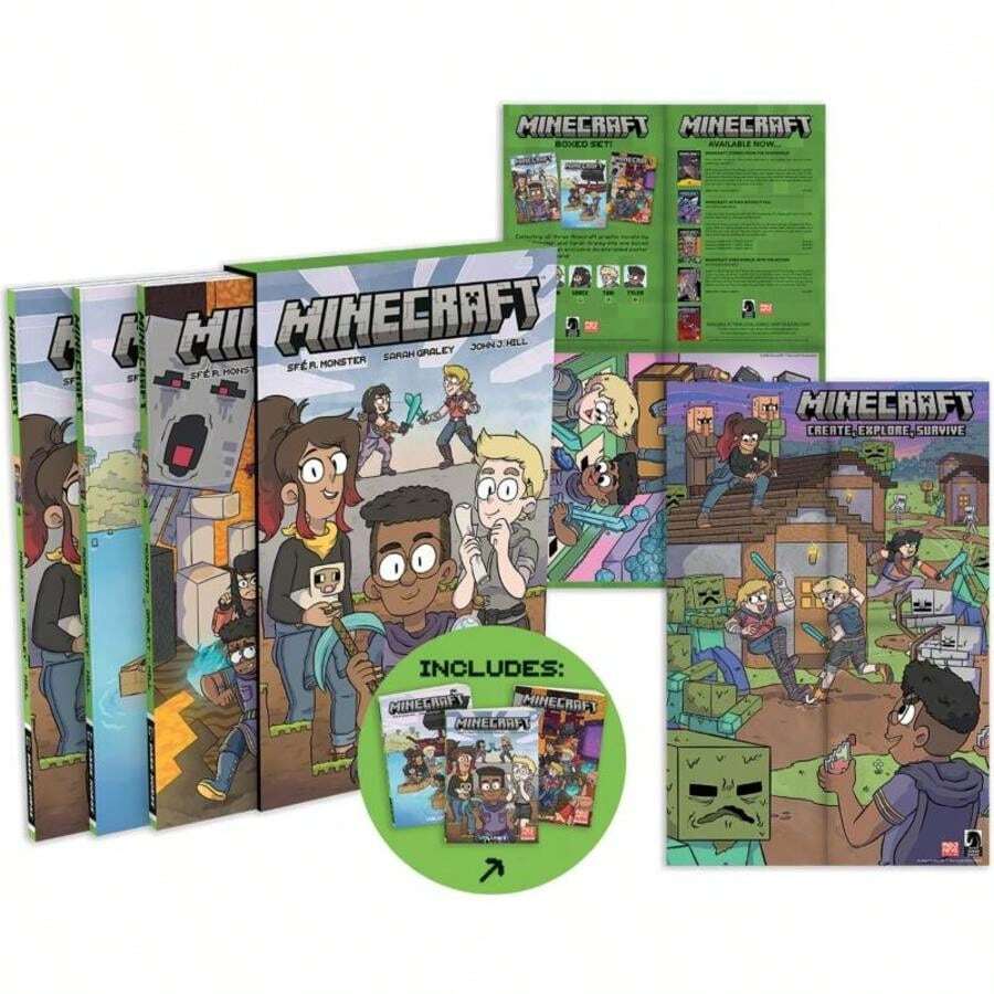 Minecraft Boxed Set (Graphic Novels)-8944 | SHEIN USA