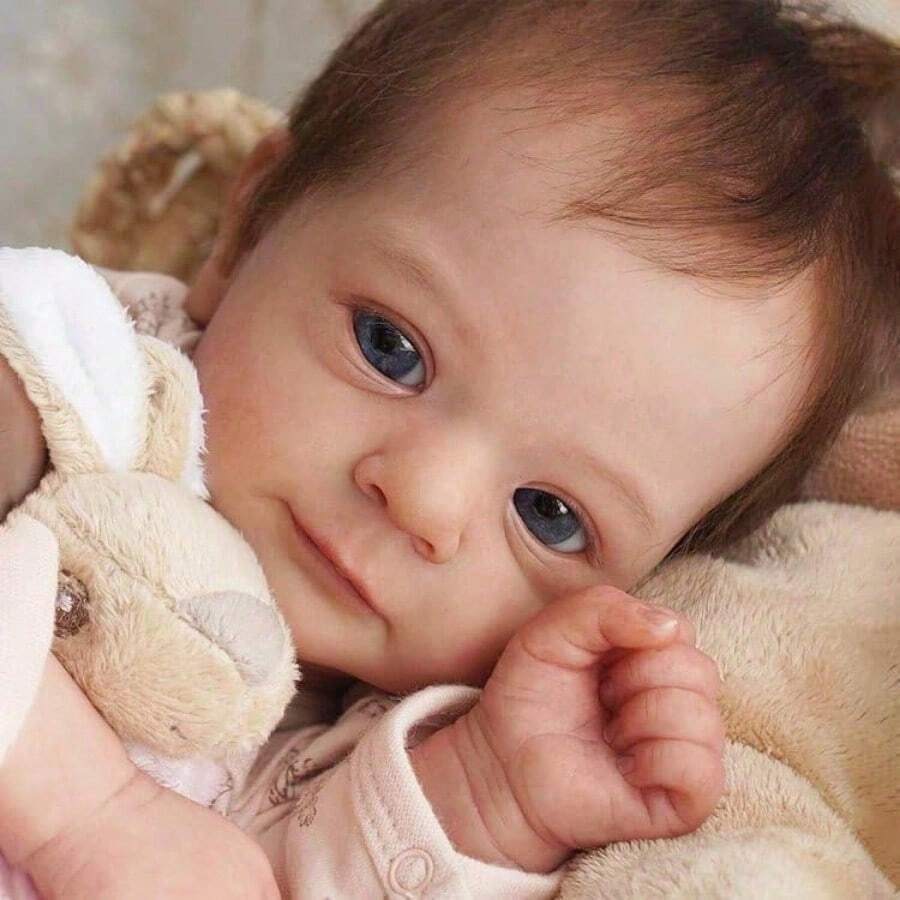 17" Lifelike Reborn Sleeping Baby Boy Doll Soren, Realistic Newborn ...