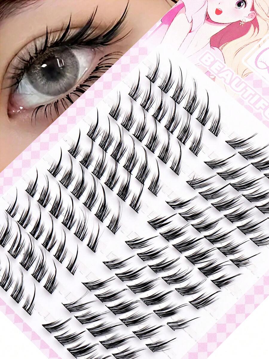 120 Stück lockige Kunstwimpern, Cartoon Katzenaugen- & Fuchsaugen ...