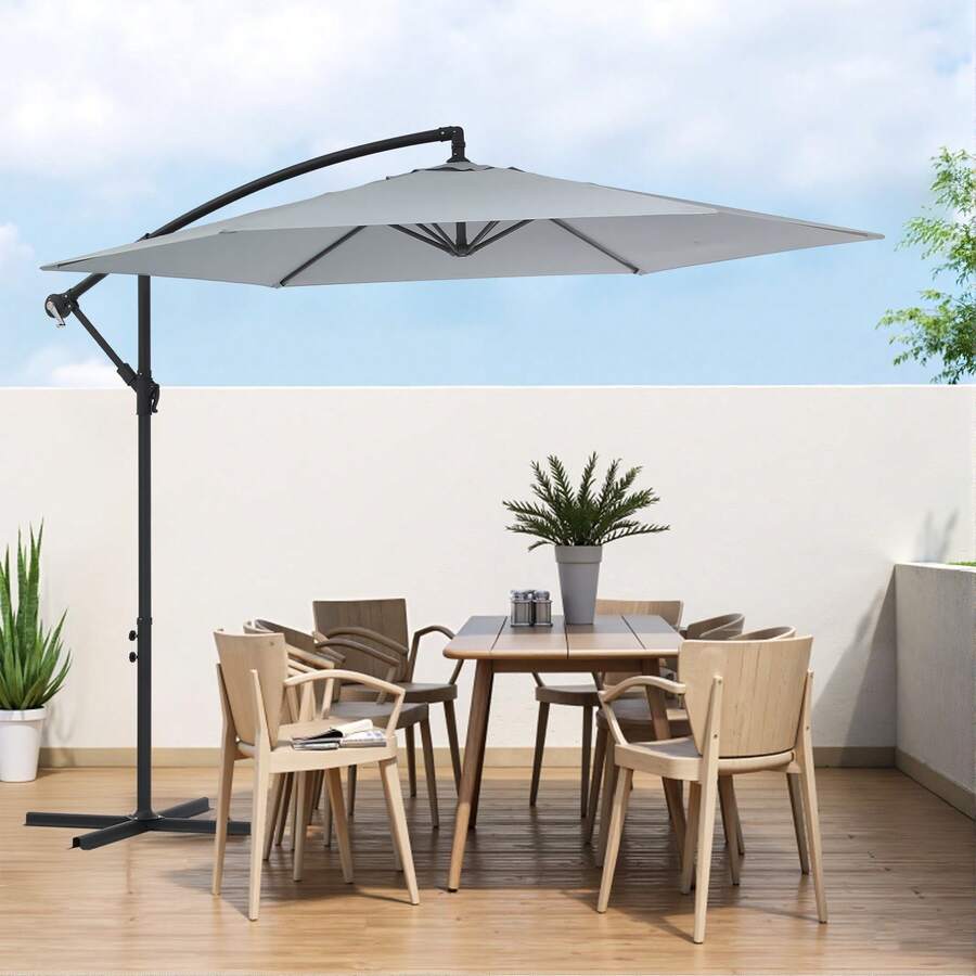 OYAJIA 10 FT 6Rib Umbrella Canopy Set Outdoor Market Patio Table ...