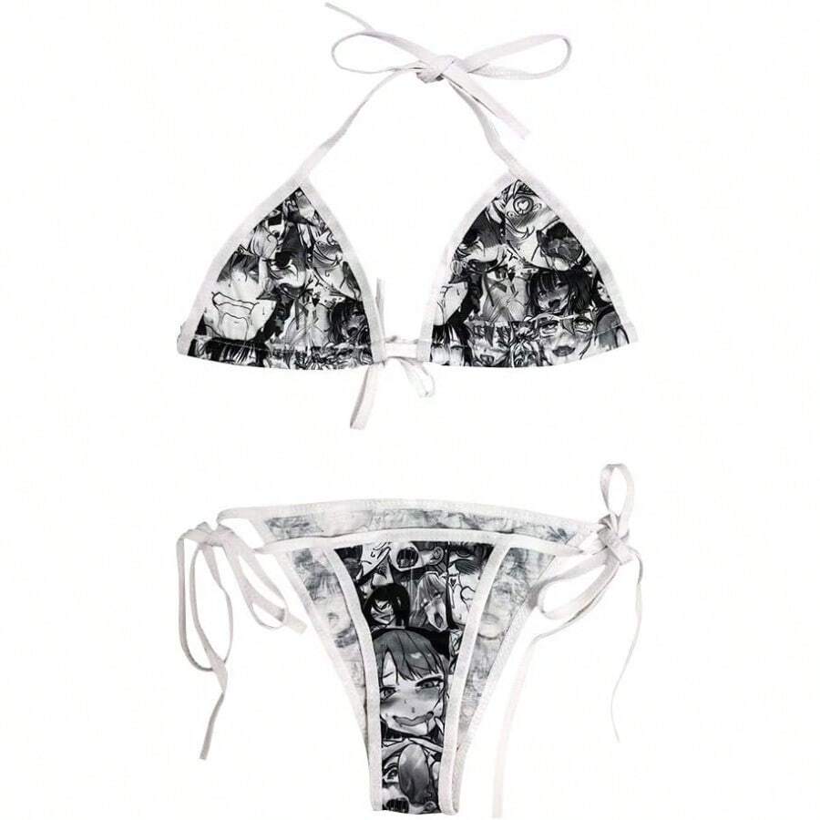 YOMORIO Cute Micro Bikini Lolita Panese Anime Bra And Panty Set Cosplay ...