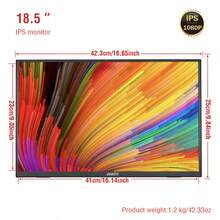 ANMITE 18.5 Inch IPS Portable Monitor 120Hz Compatible With Laptop ...