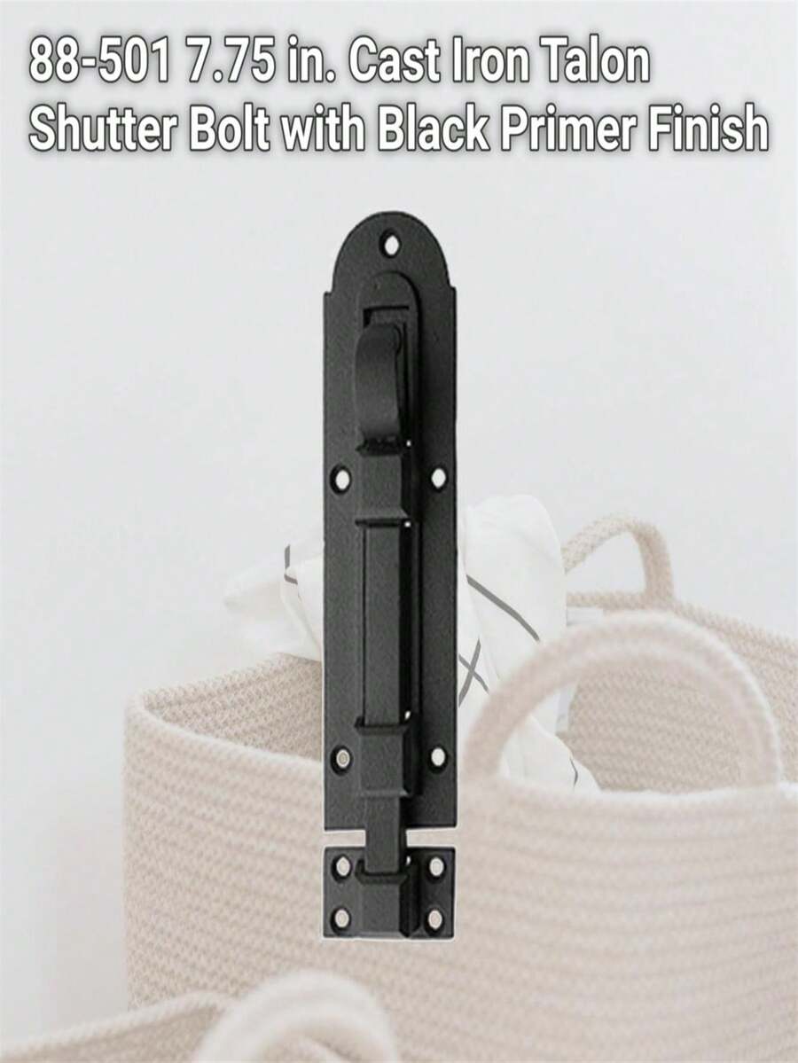 212 Main 88-501 7.75 In. Cast Iron Talon Shutter Bolt With Black Primer ...