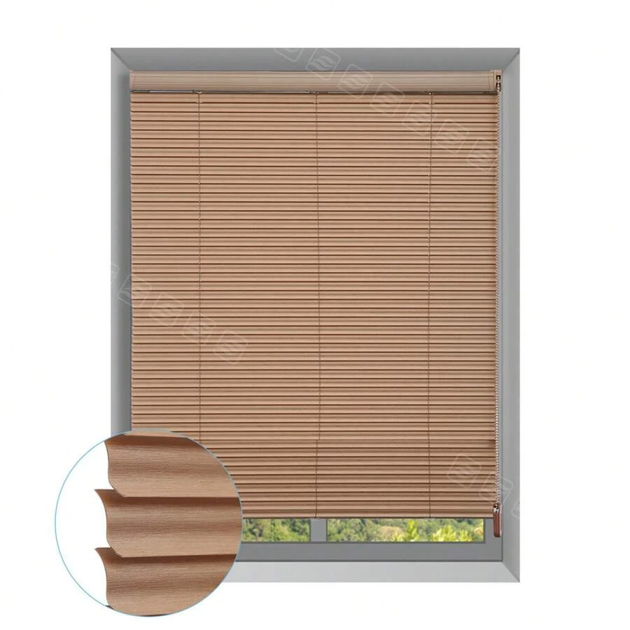 Changshade Custom Blackout Corded Shades Horizontal Window Blinds Slat ...