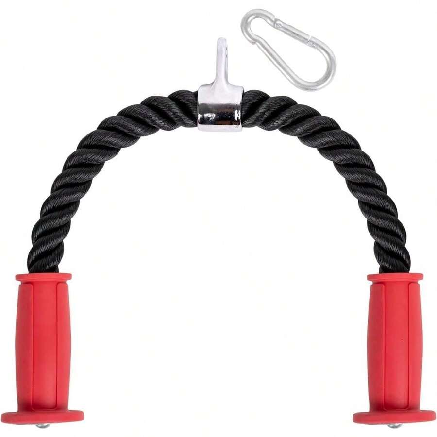Deluxe Tricep Rope Cable Attachment: 27 & 36 Inch, 4 Colors, Exercise ...