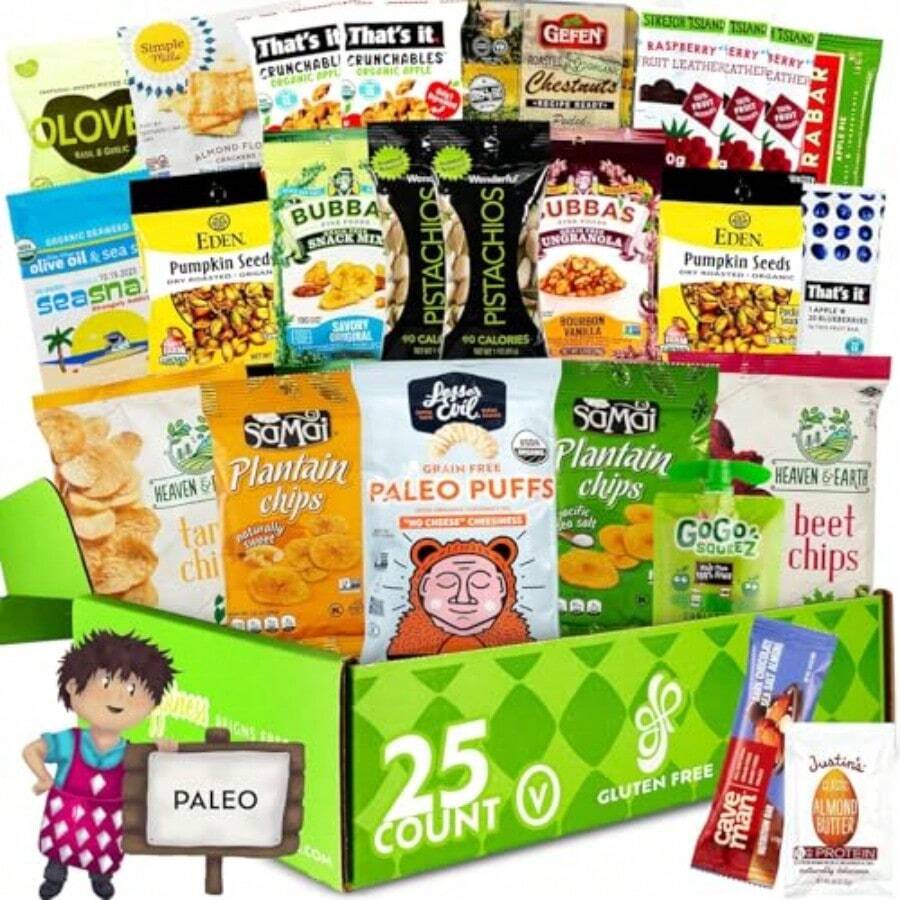Paleo Snacks Variety Pack Healthy Snack Box For Adults Mother's Day ...
