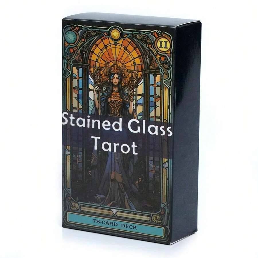 Stained Glass Tarot Playing Card For Divination, Party Game - Of Cards ...