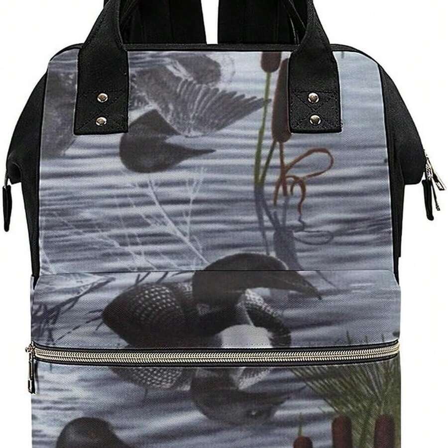 Loons Duck Wide Open Designed Diaper Bag Waterproof Mommy Bag Multi ...