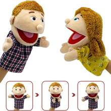 Family Hand Puppets, Multi- Puppets Plush Soft Hand Puppets, Story Toys ...
